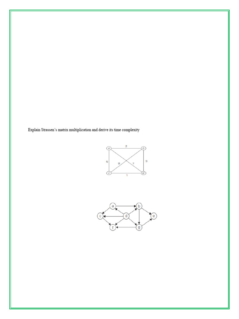 Analysis and Design of Algorithms (BCS401) Question Bank: Module-1 | PDF