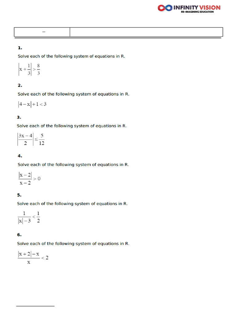 Maths - Linear Inequality - XI - PP-3 - 28-Apr-2025 | PDF