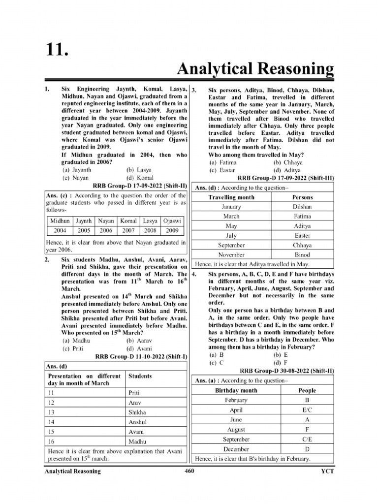 11 Analytics Reasoning | PDF