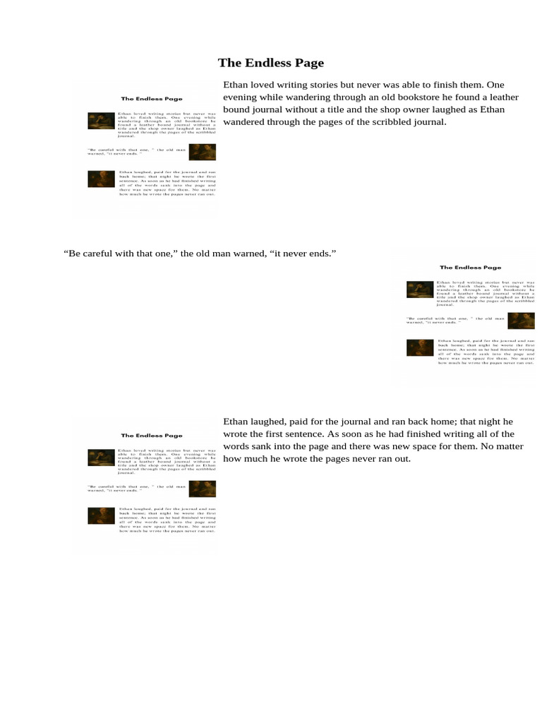 The Endless Page | PDF