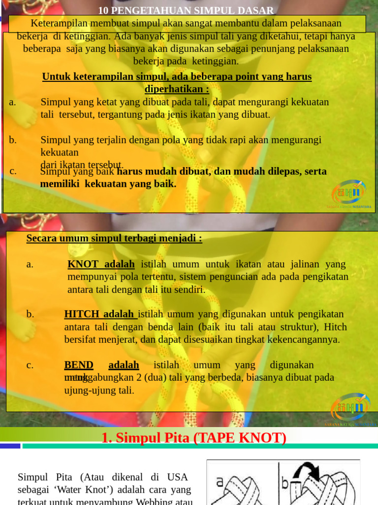10 Simpul Dasar untuk Pekerjaan Tinggi | PDF