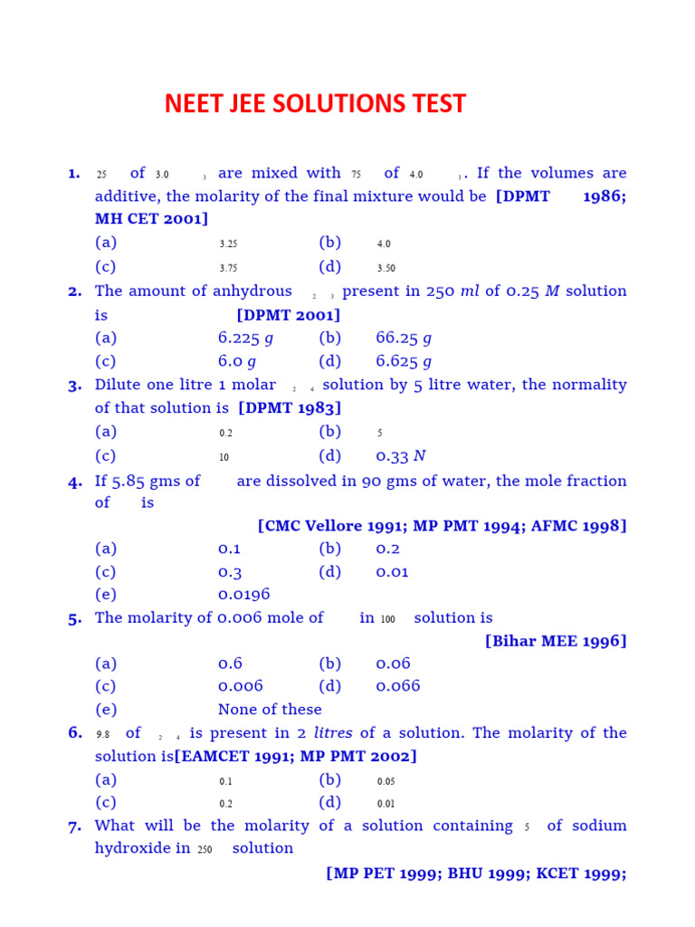 HCl Volume Calculations for Solutions | PDF | Chemistry | Concentration