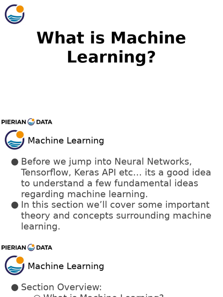 Understanding Machine Learning Concepts | PDF | Machine Learning ...