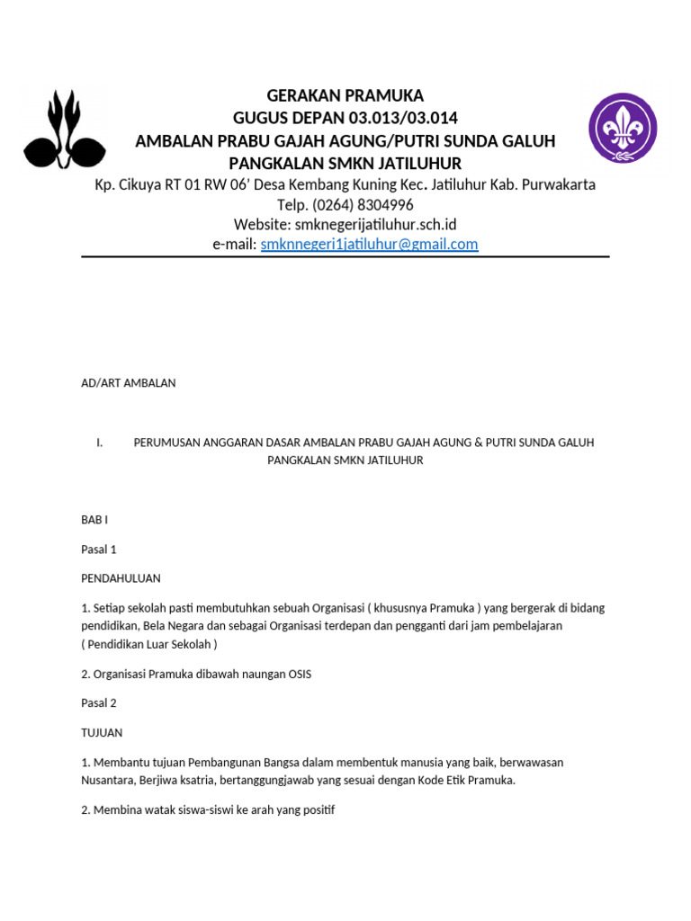 Adart Prabu Gajah Agung Dan Putri Sunda Galuh | PDF