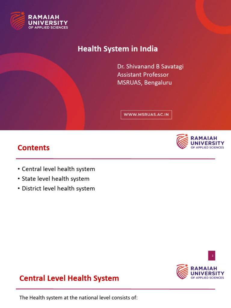 Class-2 - Health System in India | PDF | Health Care