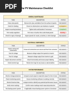 PV System Commissioning Forms | PDF | Photovoltaics | Photovoltaic System