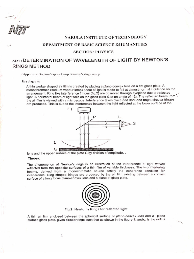 Physics Lab Mannual 1-5 | PDF