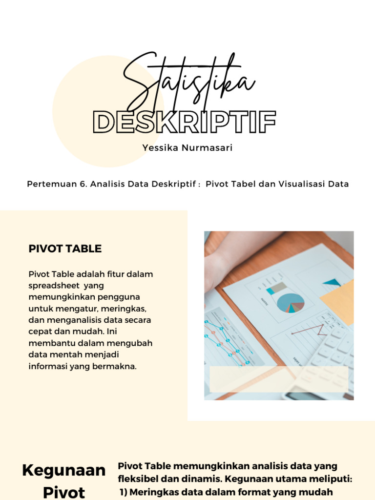 Statistik - Meet 7 - Analisis Data Deskriptif Pivot Tabel Dan ...