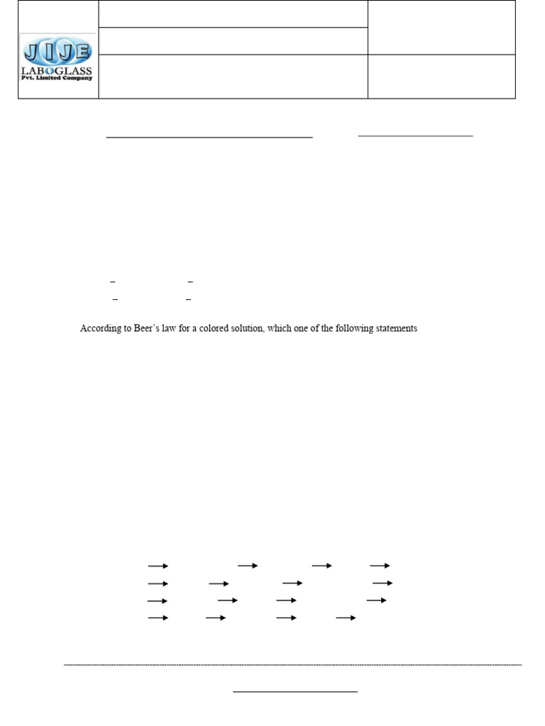 UV-Vis Spectro - Post Exam APIQTC | PDF | Ultraviolet–Visible ...