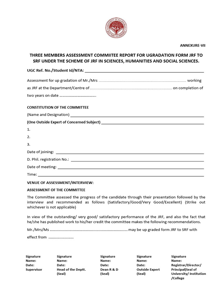 SRF Upgrade Assessment Report | PDF