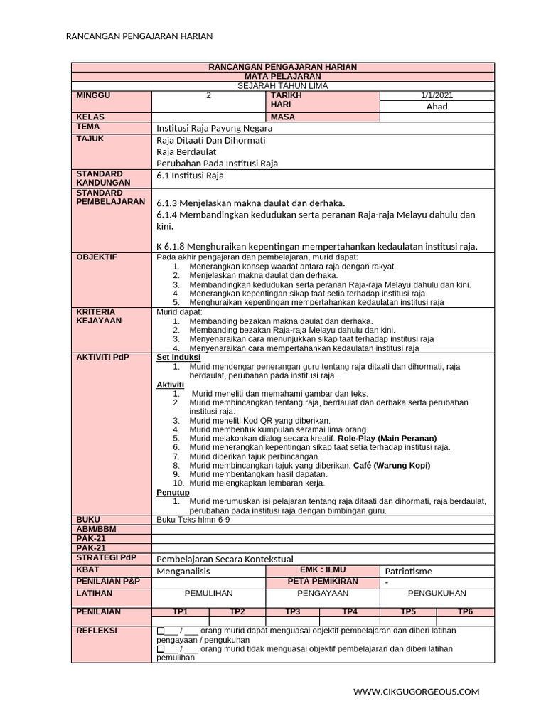 SEJ 5 W2 2021 www.cikgugorgeous.com | PDF