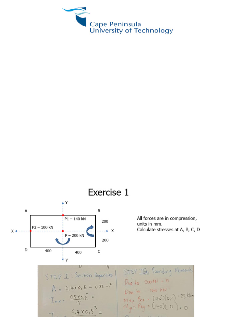 2 - Direct - Combined Stresses Example | PDF