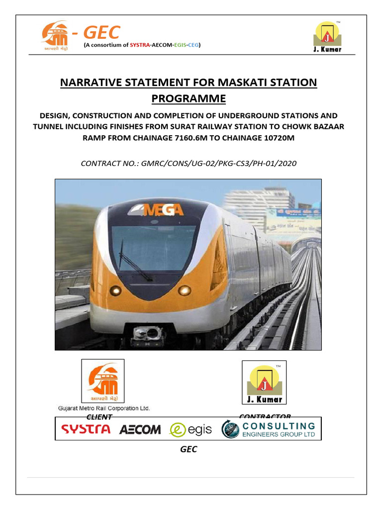 Maskati Station D-Wall Construction Timeline | PDF | Civil Engineering