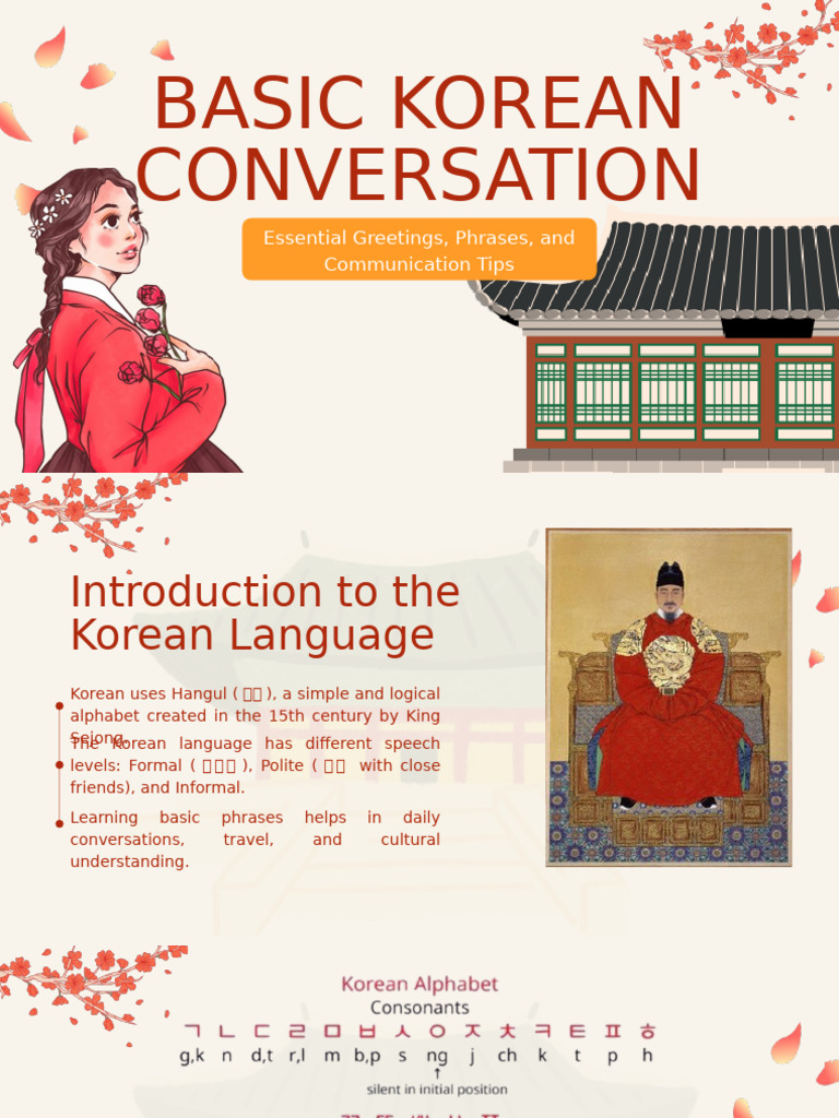 Basic Korean Language | PDF | Korean Language | Language Families