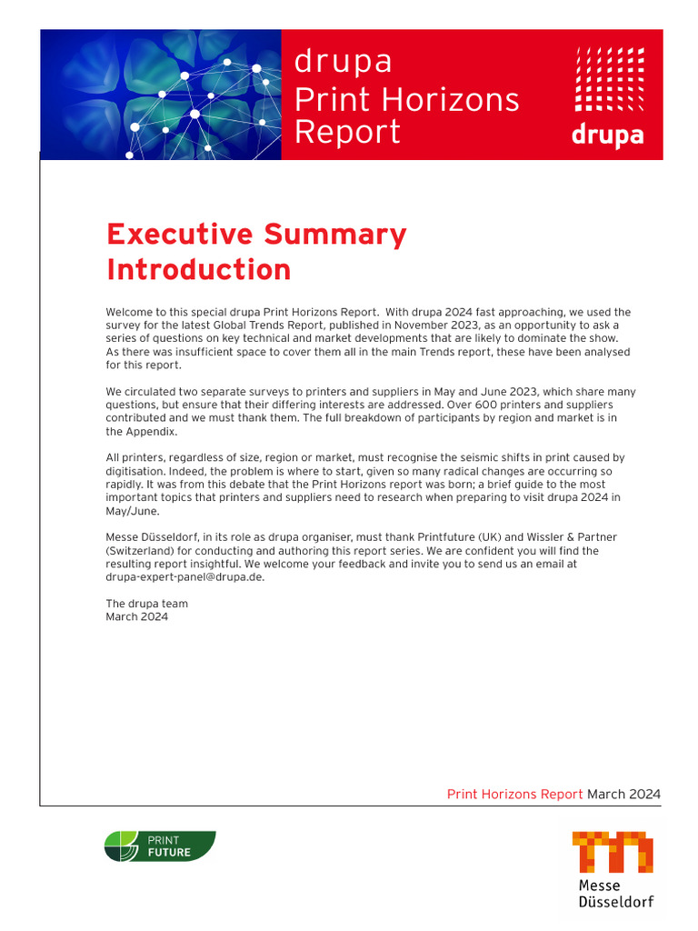Print Horizons Report Executive Summary EN | PDF | Printer (Computing) | Artificial Intelligence
