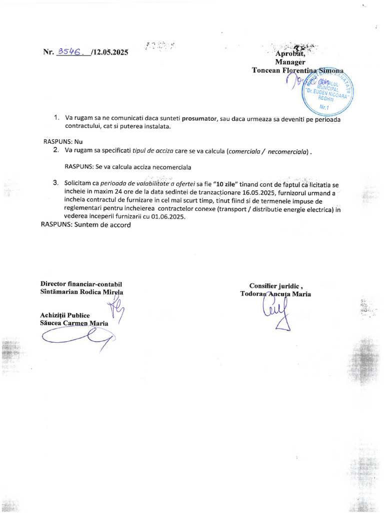 Raspuns Clarificari | PDF