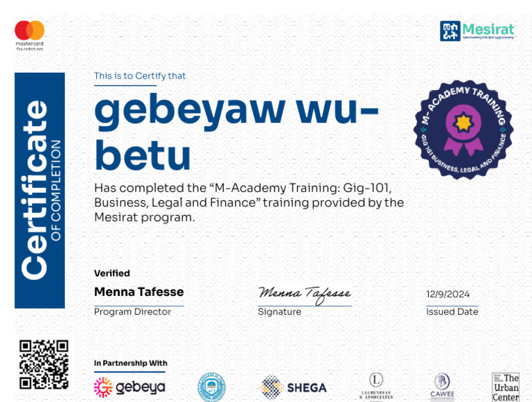 Gebeyaw Wu-Betu | PDF
