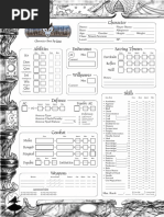 Pathfinder 1 Character Sheet | PDF