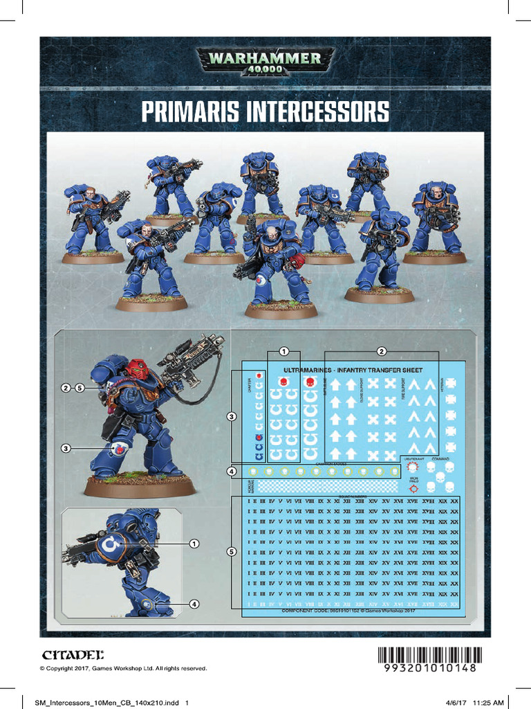 Primaris Intercessors Assembly Manual | PDF
