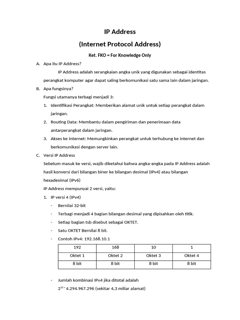 Mdoul IP Address | PDF