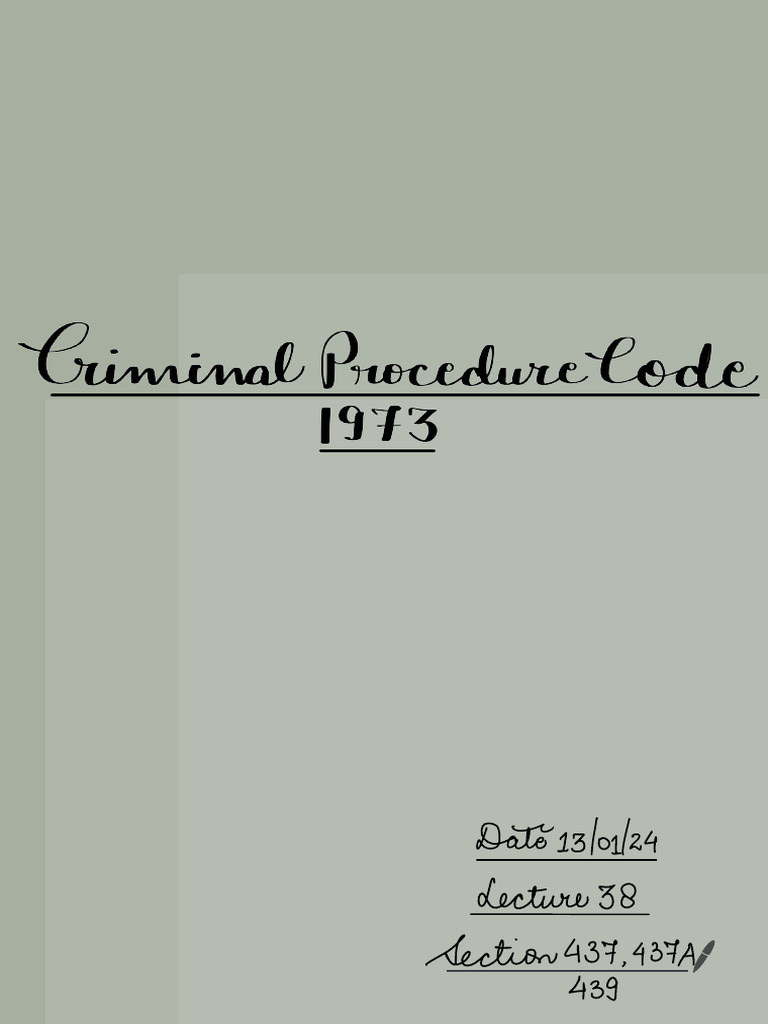 CrPC-Lecture38 1705220896 | PDF