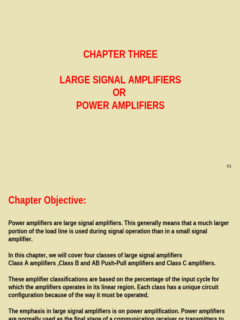 LARGE SIGNAL AMPLIFIERS New | PDF | Amplifier | Electrical Engineering