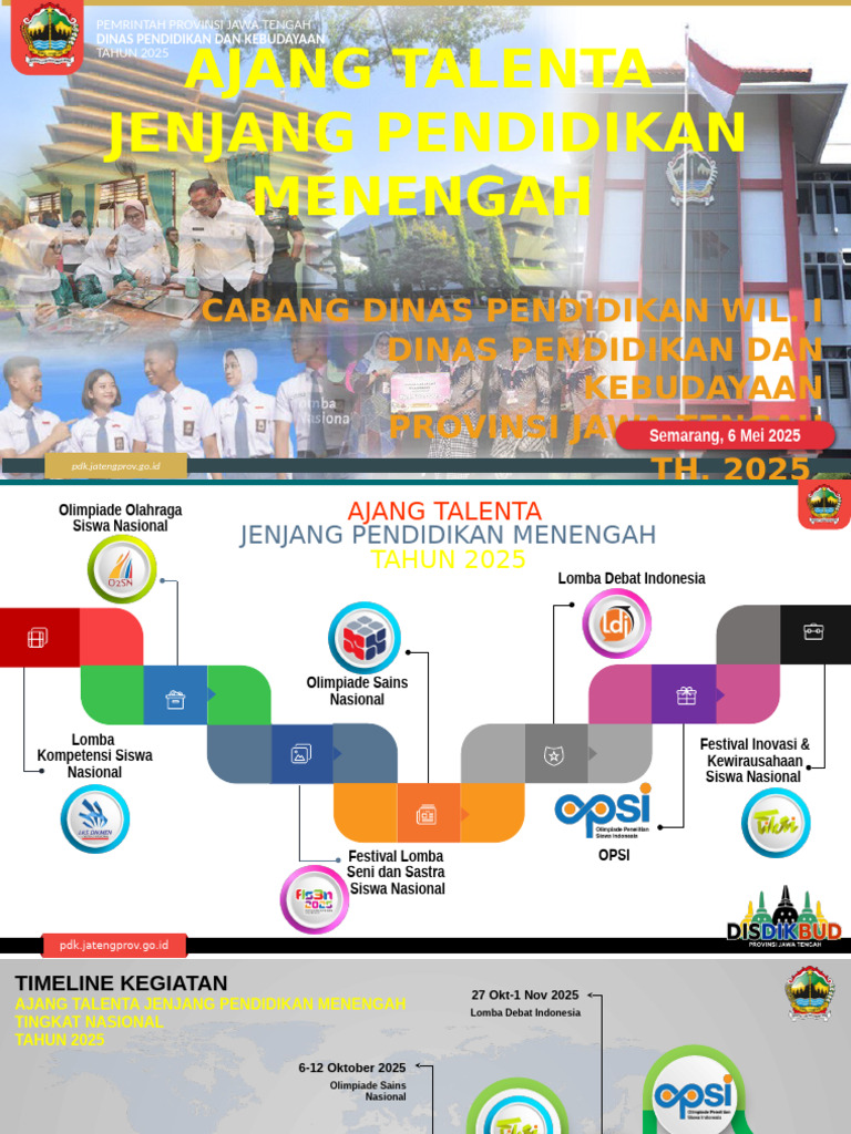KCD1-Jadwal Lomba Jenjang Dikmen 2025 | PDF