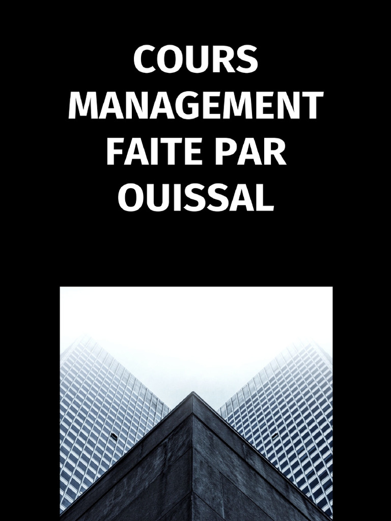 management cours | PDF