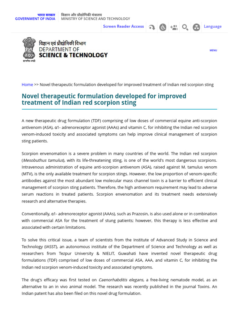 Novel Therapeutic Formulation Developed For Improved Treatment of ...