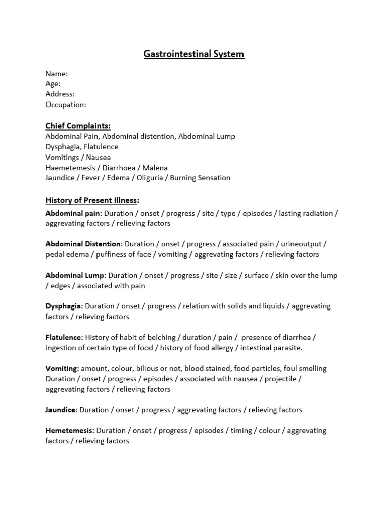 GIT Abdo Examination Proforma | PDF | Cirrhosis | Liver