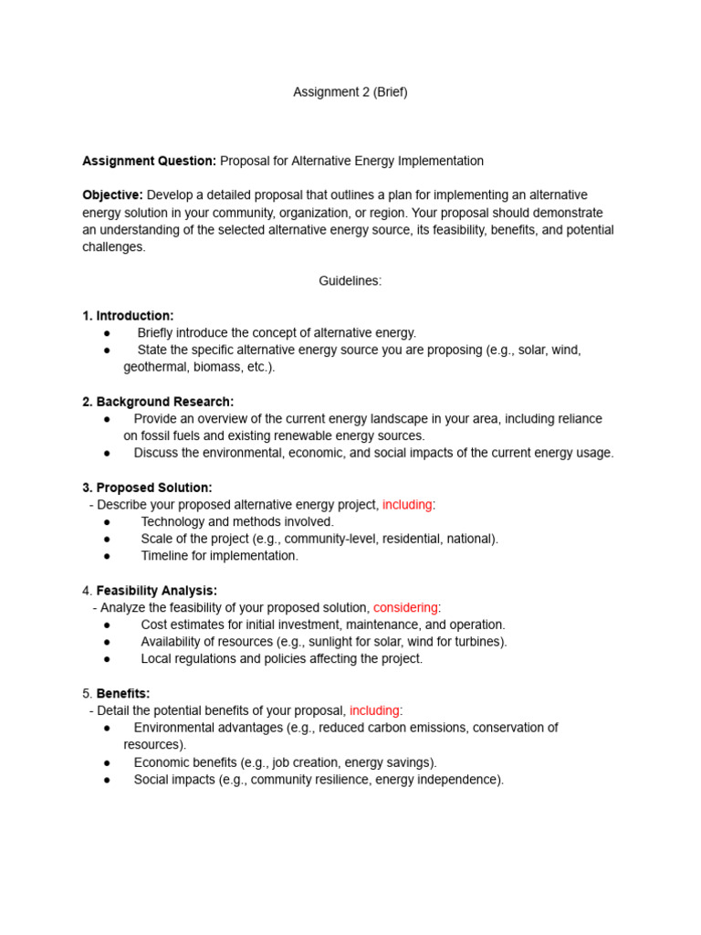 Assignment 2 (Brief) | PDF