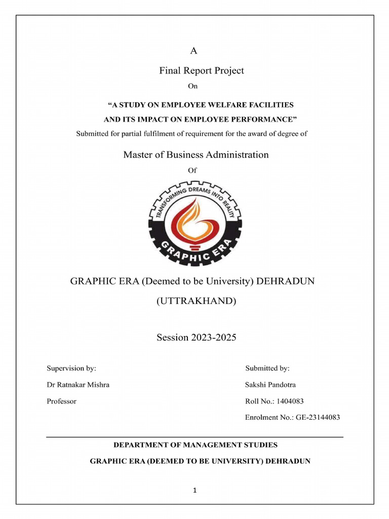 Dissertation Report Sakshi Pandotra | PDF