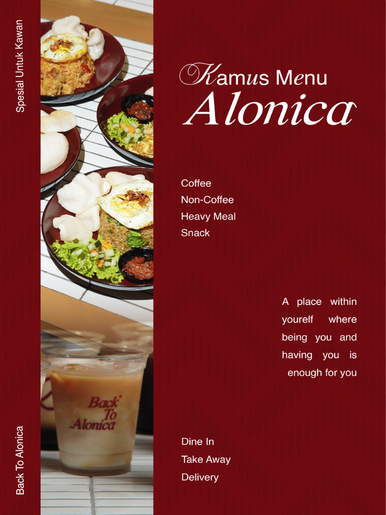 Buku Menu Alonica | PDF