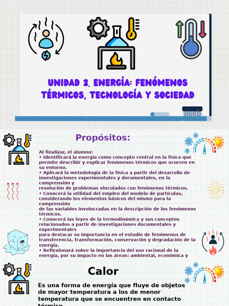 Energía y Leyes de La Termodinámica | PDF | Calor | Temperatura