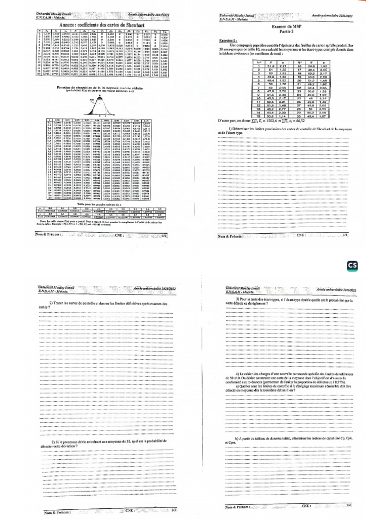 Exam MSP 2021-2022[1] | PDF