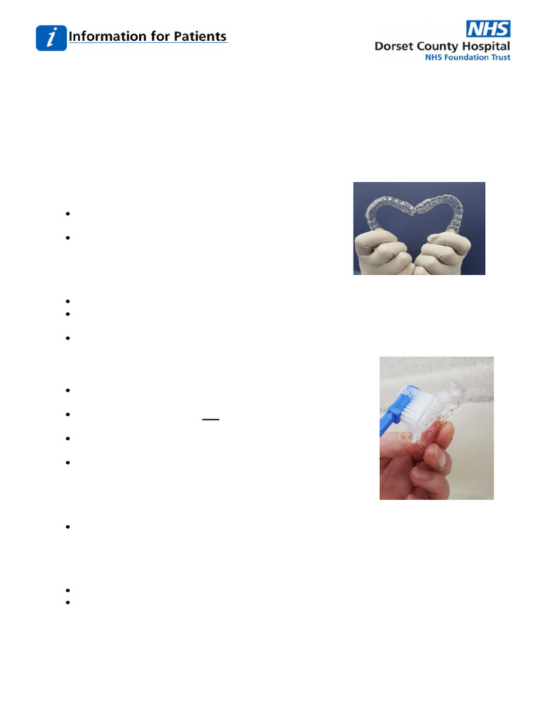 Looking After Your Retainer April 2021 | PDF | Orthodontics | Dentistry ...