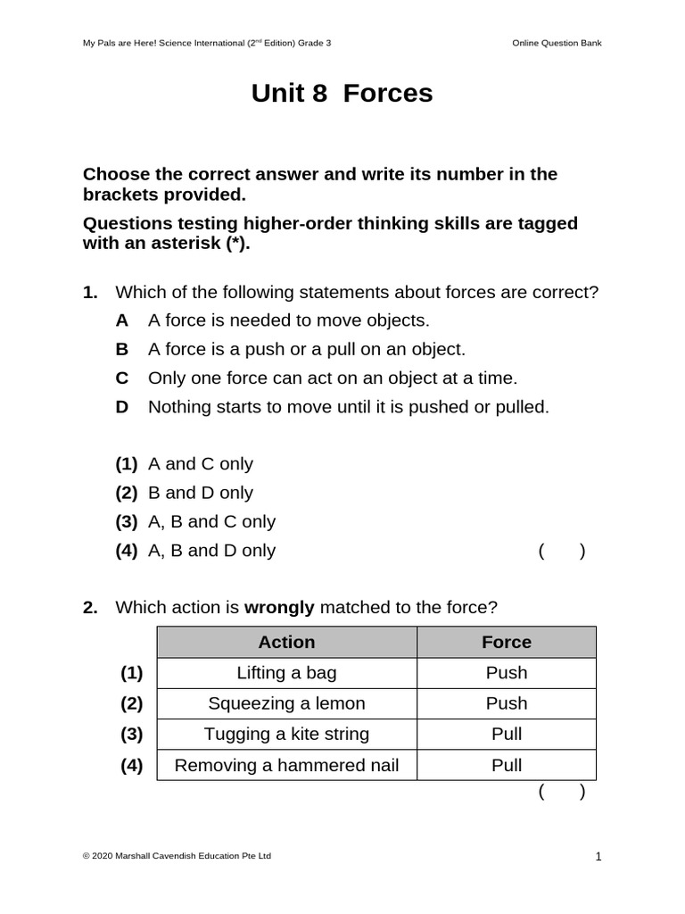 Mpah QB3 U08 | PDF | Force