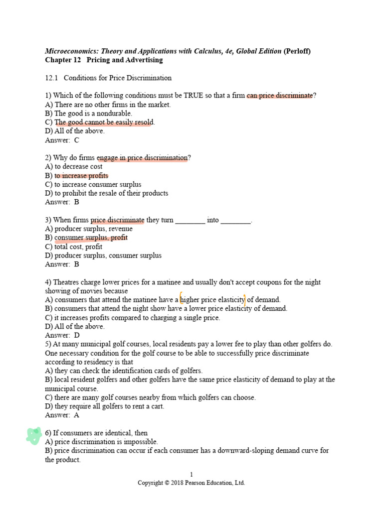 406327177-Chapter-12 2 | PDF | Price Discrimination | Monopoly