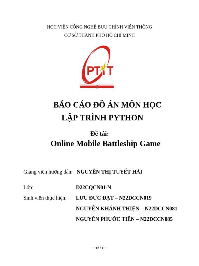 Báo Cáo Python | PDF