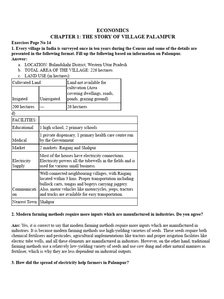 Economics Grade 9 Chapter 1 | PDF | Agriculture | Green Revolution