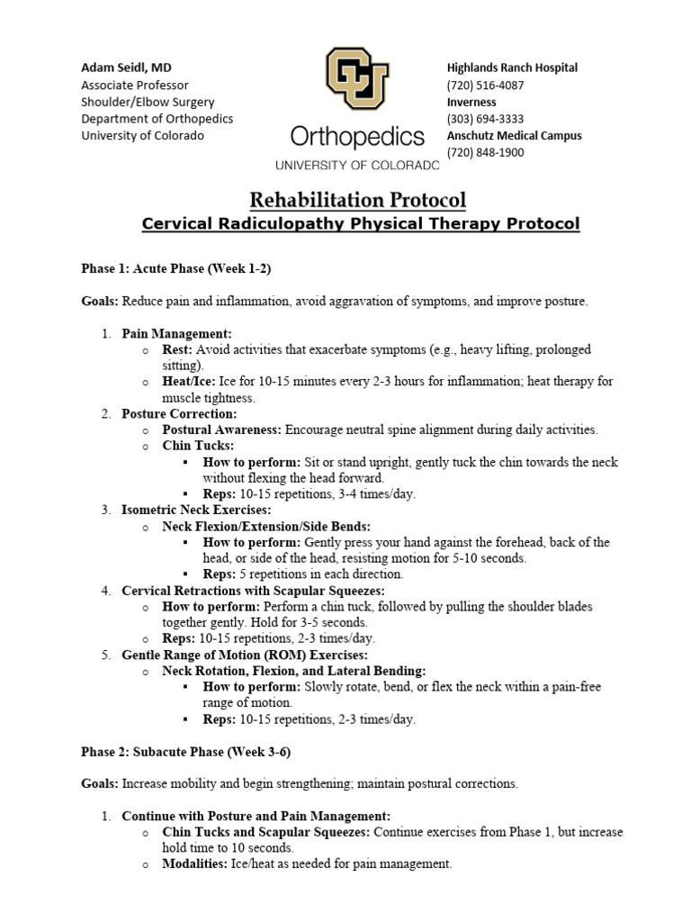 Seidl Cervical Radiculopathy | PDF | Anatomical Terms Of Motion | Elbow