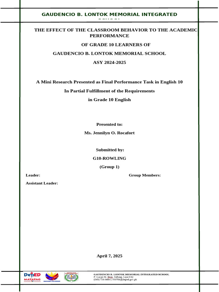Research Paper Format | PDF