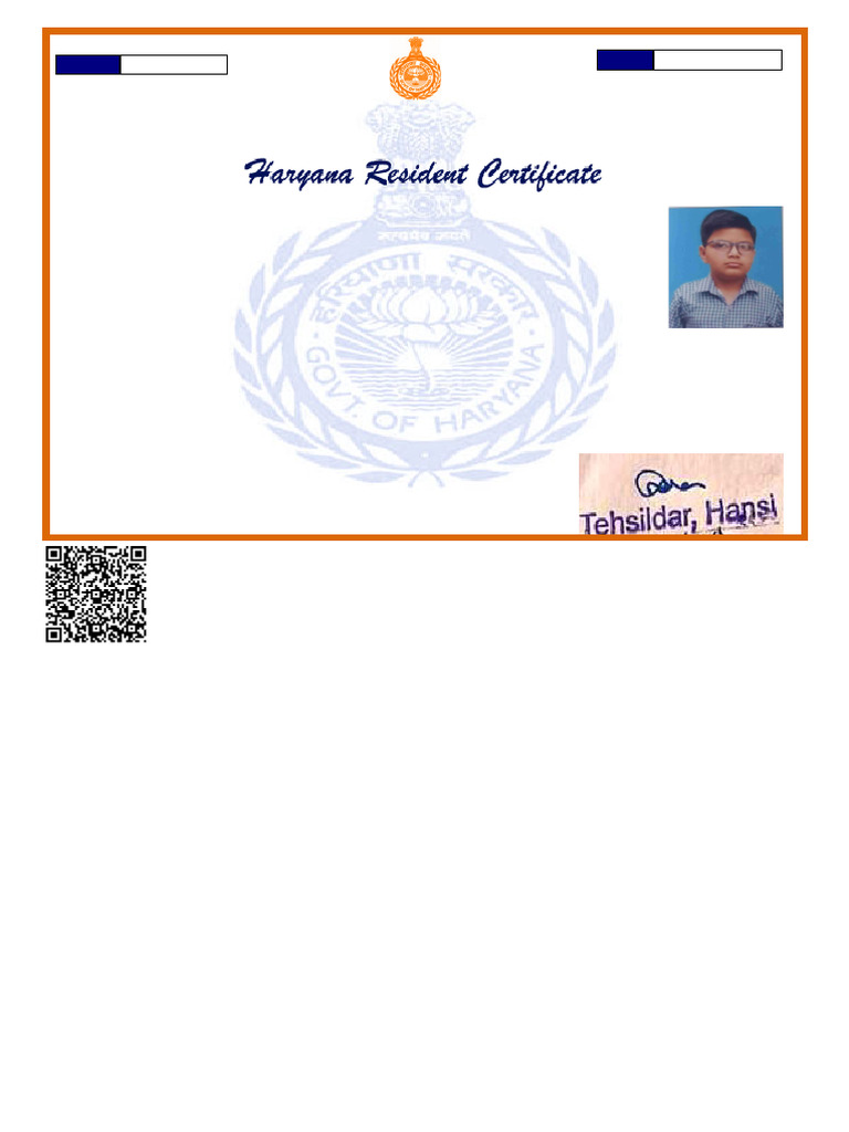 Domicile Certificate Ishu | PDF