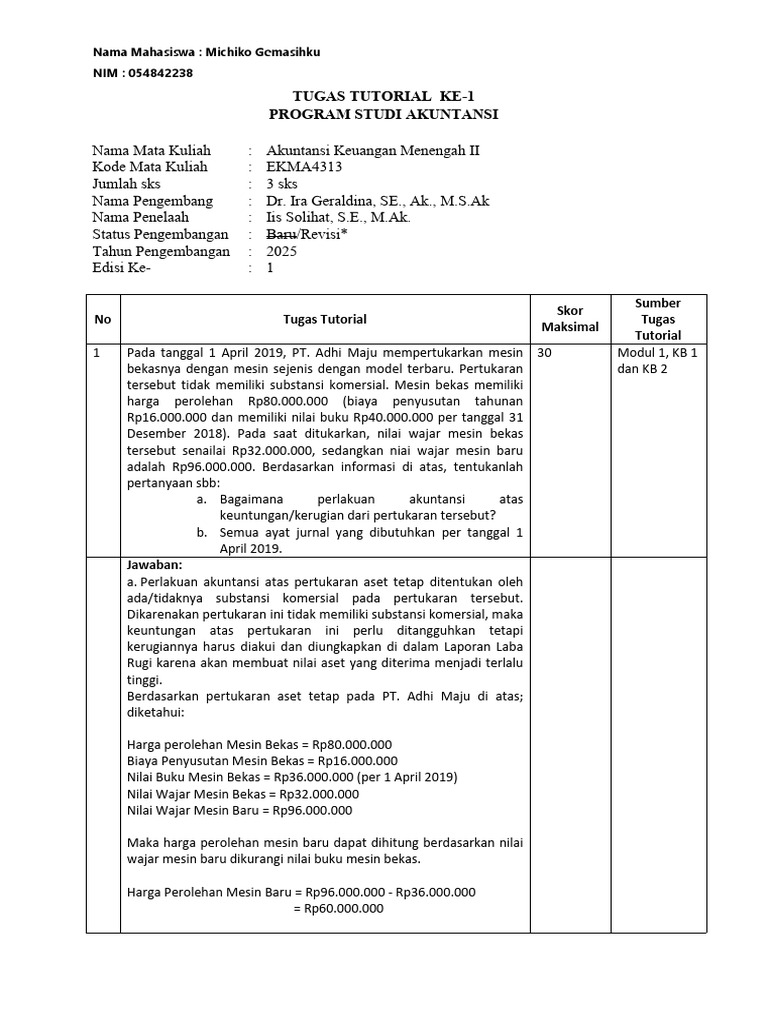 2025 Tugas 1 AKM 2 | PDF