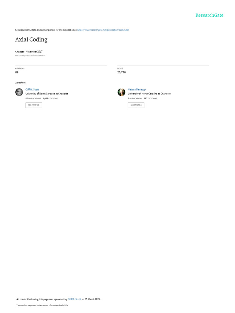Scott Medaugh 2017a Axial Coding | PDF | Scientific Theories | Epistemology