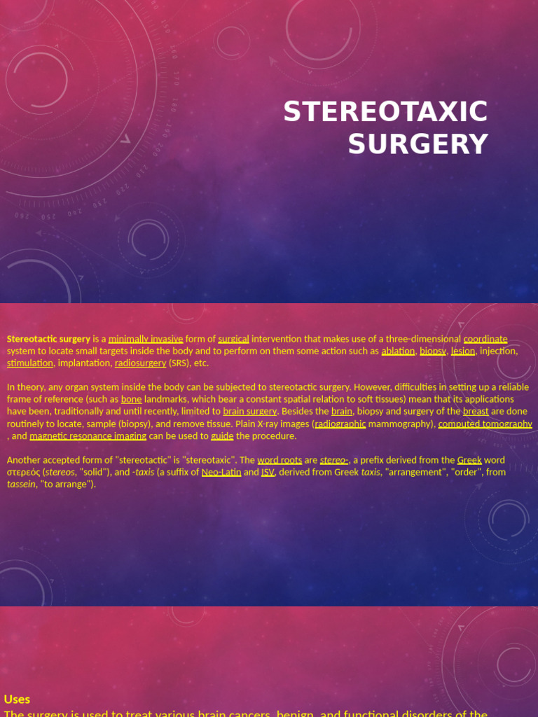 Stereotaxic Surgery Shraddha | PDF | Neuroscience | Medicine
