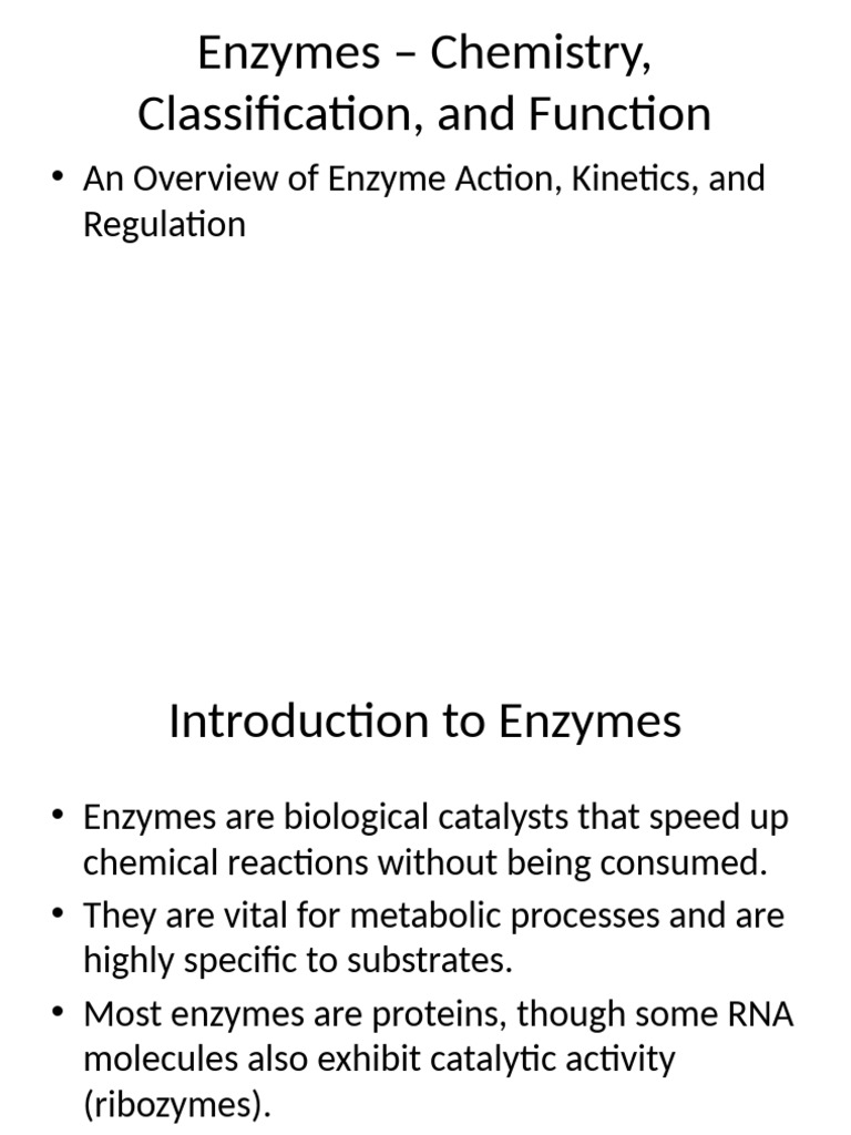 Enzyme Presentation | PDF | Enzyme | Enzyme Inhibitor