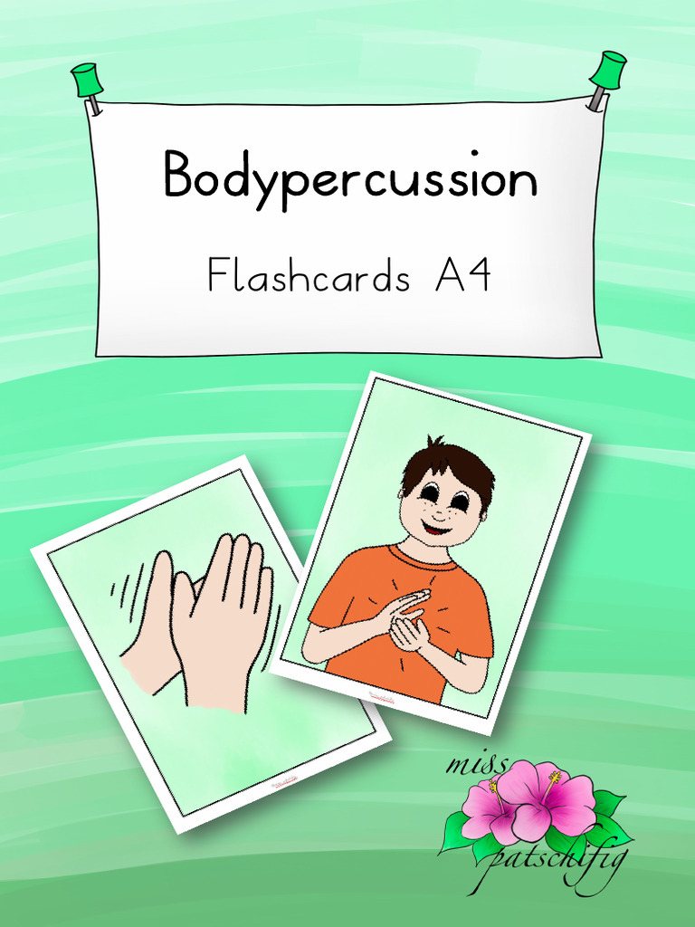 Bodypercussion Cards A4 English | PDF