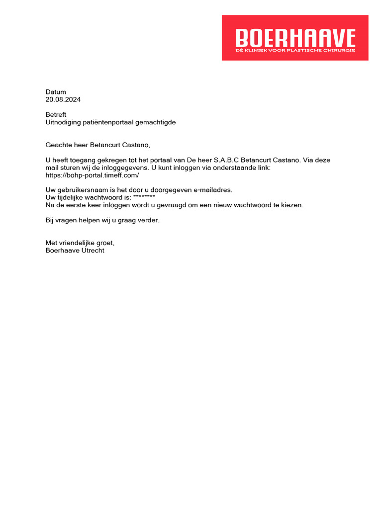 202408.000022577.PORT - UITNOD - Uitnodiging Portaal Extern 2 | PDF