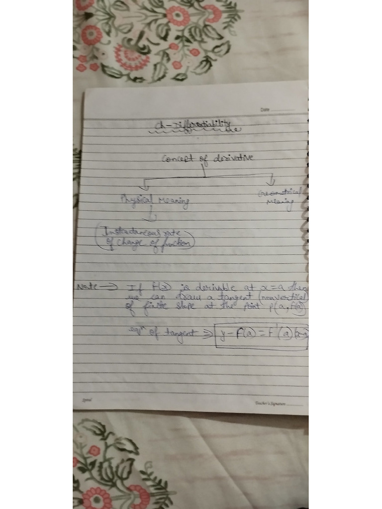 concept of derivative | PDF